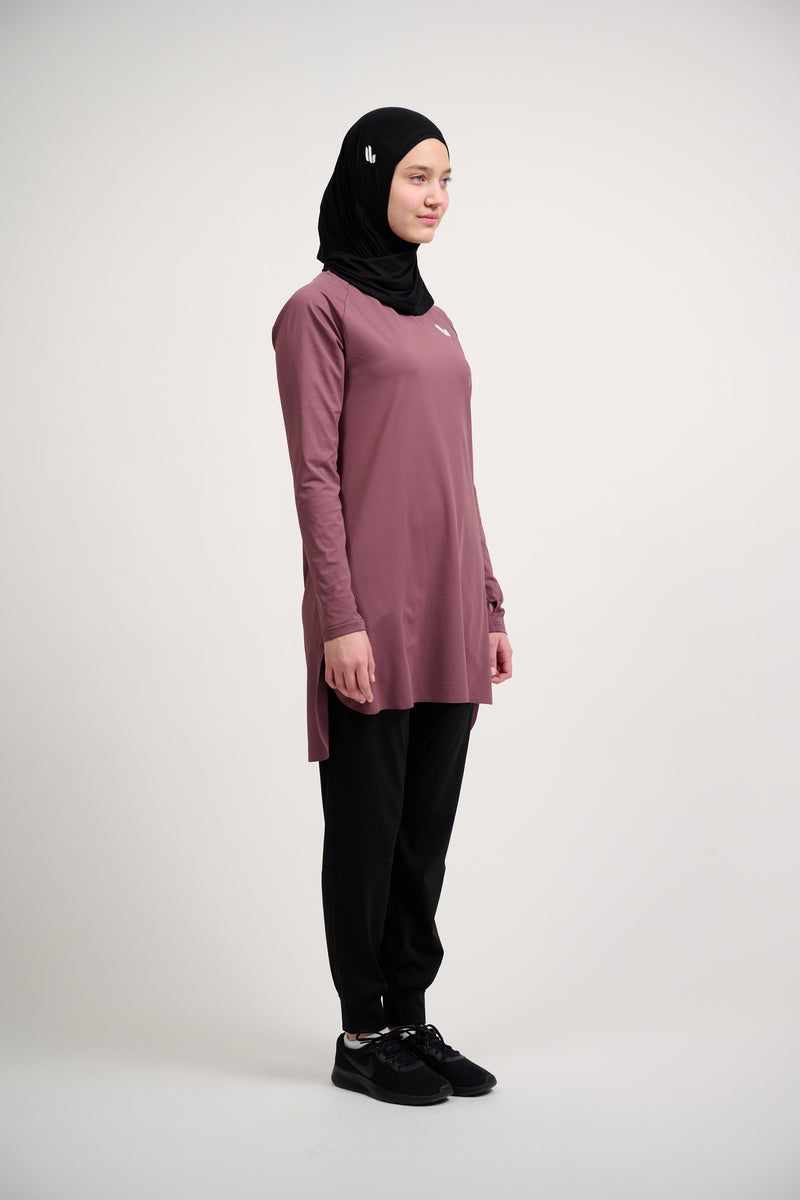 The Staple Modest Sports Dress- Plum – Dignitii Activewear