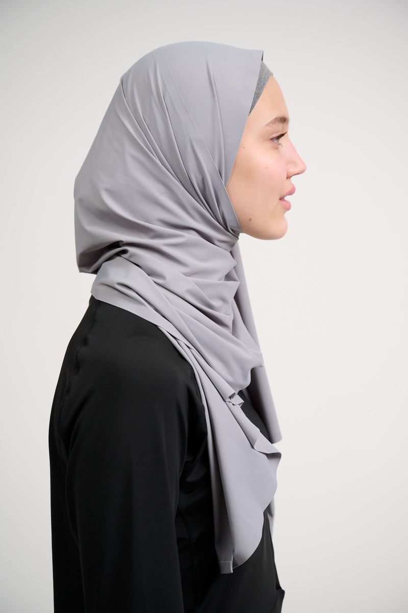 Sports Hijab for Active Hijabi Muslim Women | Black Breathable Bamboo ...