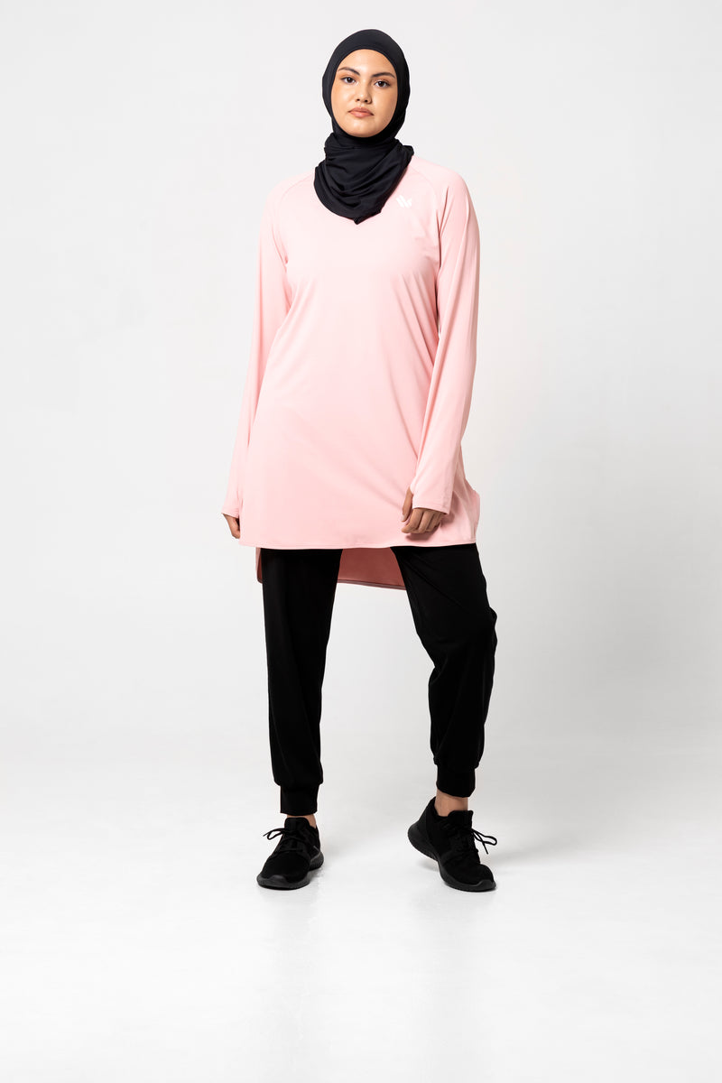 The Staple Modest Sports Dress- Pink – Dignitii Activewear