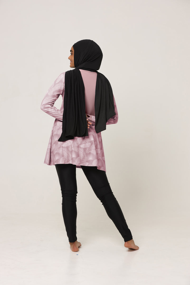 The Oceana Modest Swim Dress | Best Full Coverage Swimwear Burkini Pink ...