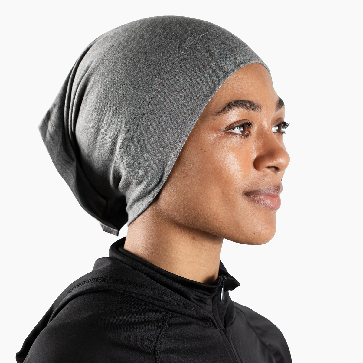Sports Hijab for Active Hijabi Muslim Women | Grey Breathable Bamboo ...