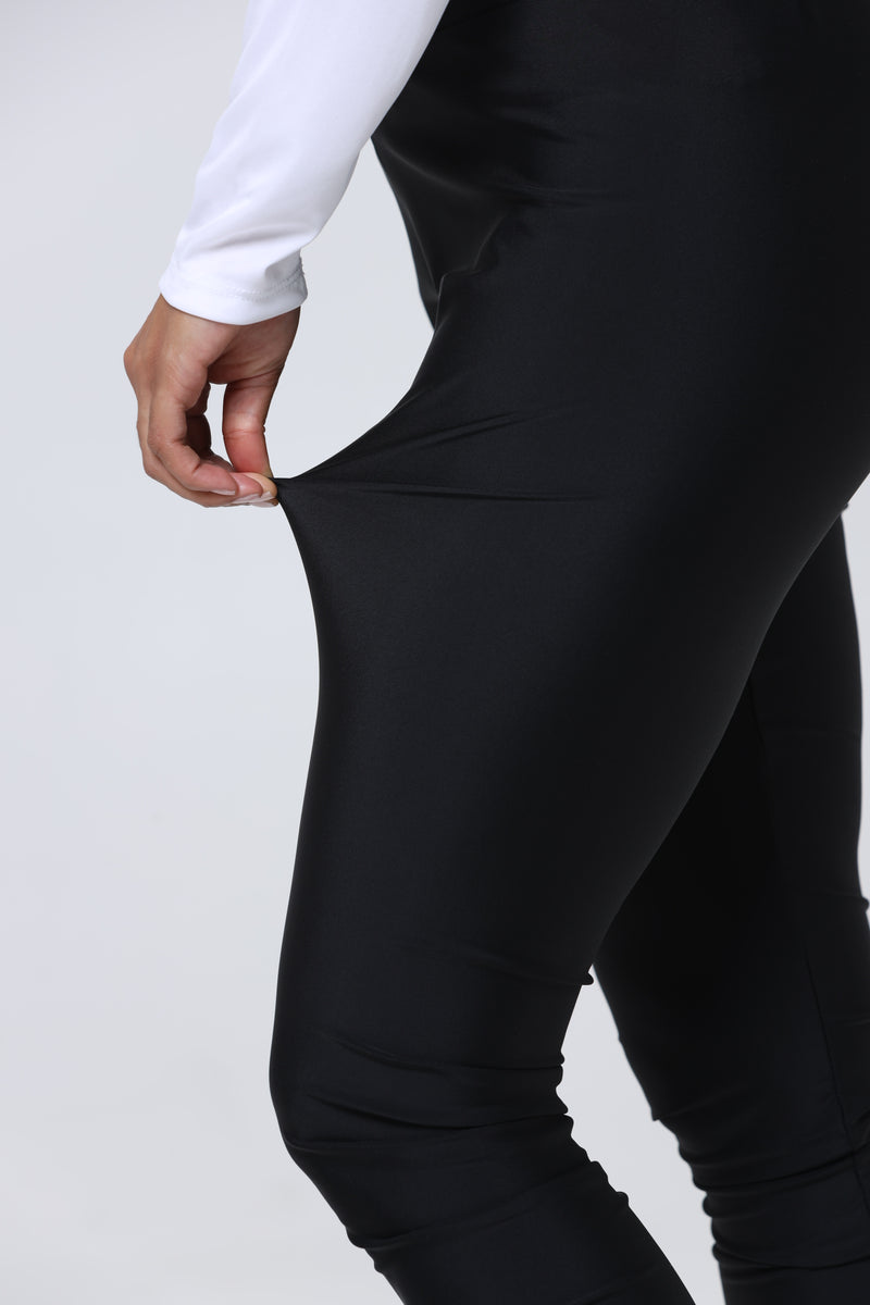 UPF Swim Leggings | Waterproof Tights Black – Dignitii Activewear